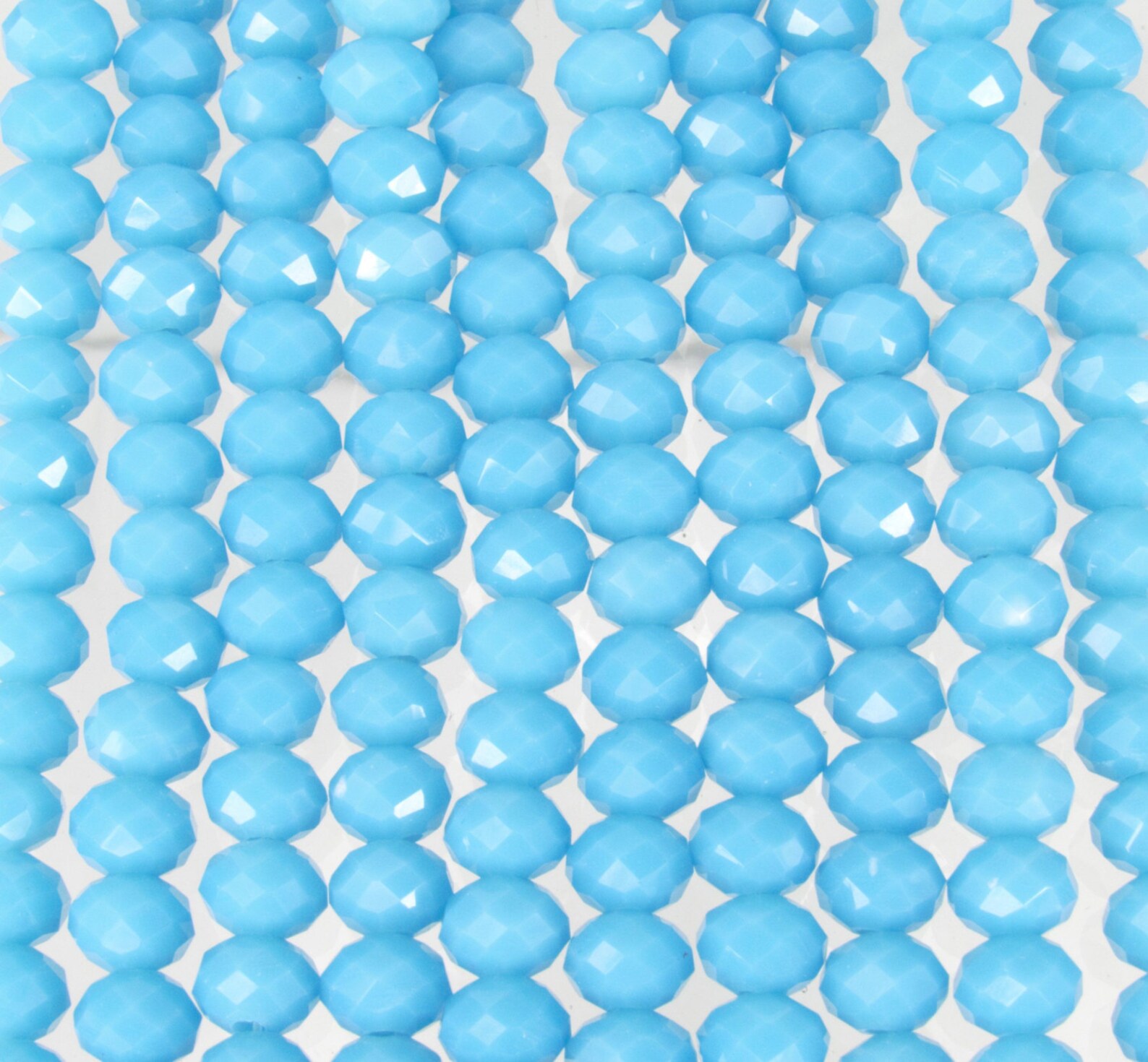 6x5mm Faceted Opaque Light Blue Chinese Crystal Rondel Beads 9 - Etsy