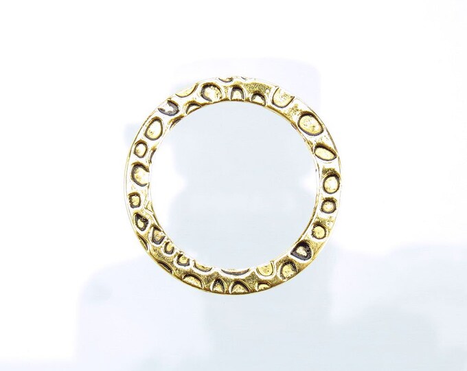 27mm Antique Gold Alloy Metal Decorative Components/links/pendants Qty ...