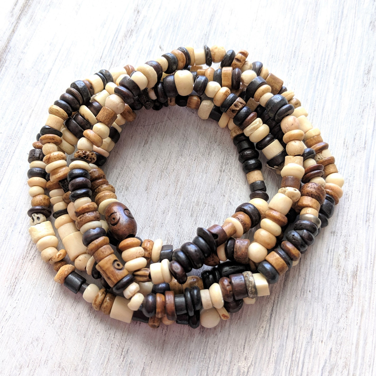 Hand Carved Small Assortment Mix #1 - Size 1mm to 6mm Water Buffalo ...