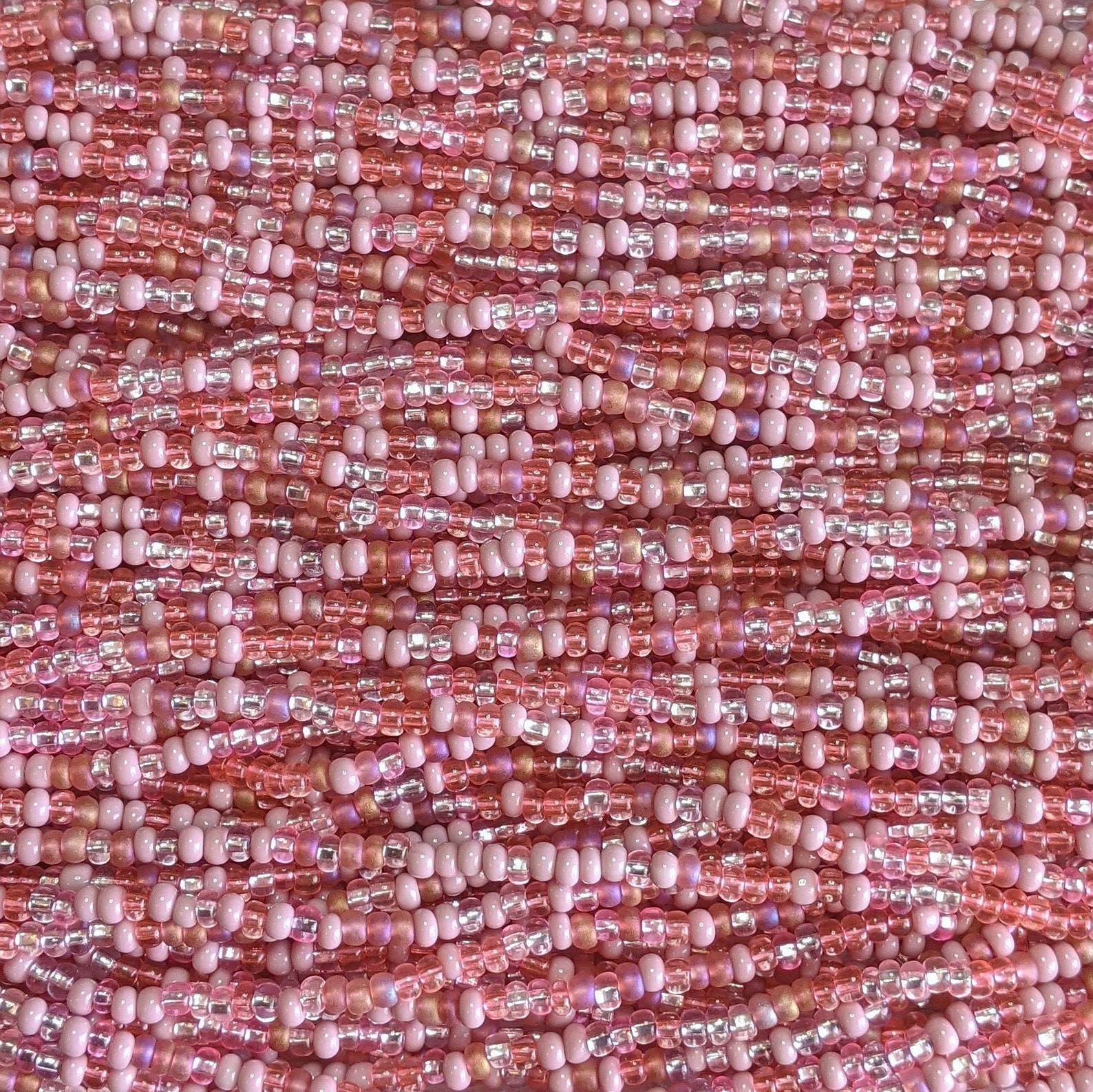 6/0 Cheeky Pink Mix Czech Glass Seed Bead Strand 6BW177 - Etsy