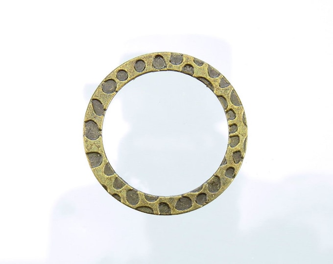 27mm Antique Gold Alloy Metal Decorative Components/links/pendants Qty ...