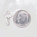 Tiny Skeleton Key 15x9x2mm Antique Silver Alloy Metal Charm/small ...