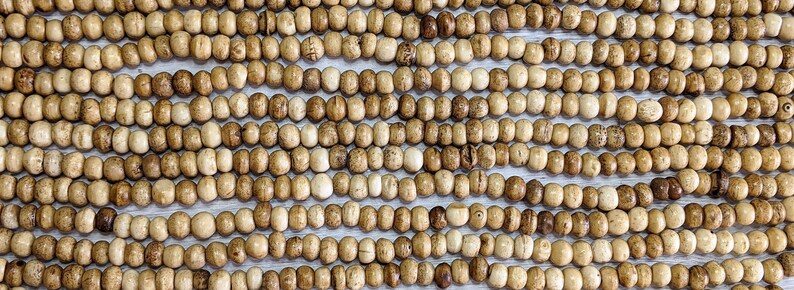 8x6mm Light Brown Water Buffalo Bone Rondelle Beads 15 Inch | Etsy