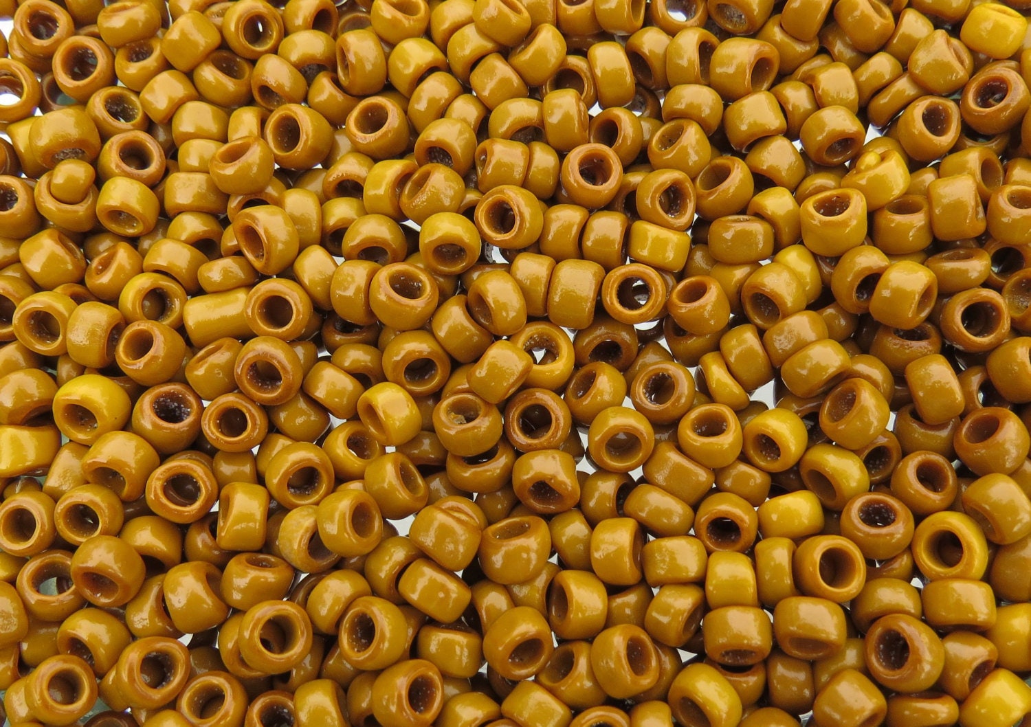 Glass Beads Materials Craft Supplies & Tools 4mm Marigold yellow orange ...