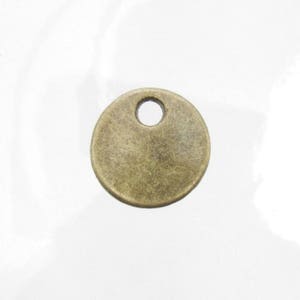 8x1.5mm Antique Brass Alloy Metal Lentil/charm Qty 10 - Etsy