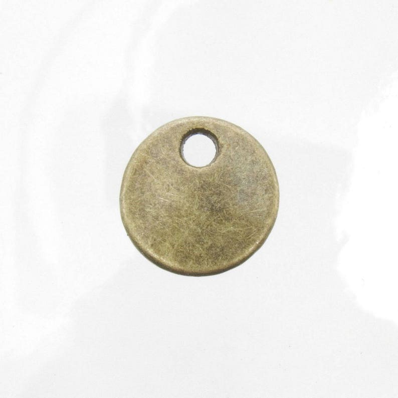 8x1.5mm Antique Brass Alloy Metal Lentil/charm Qty 10 - Etsy