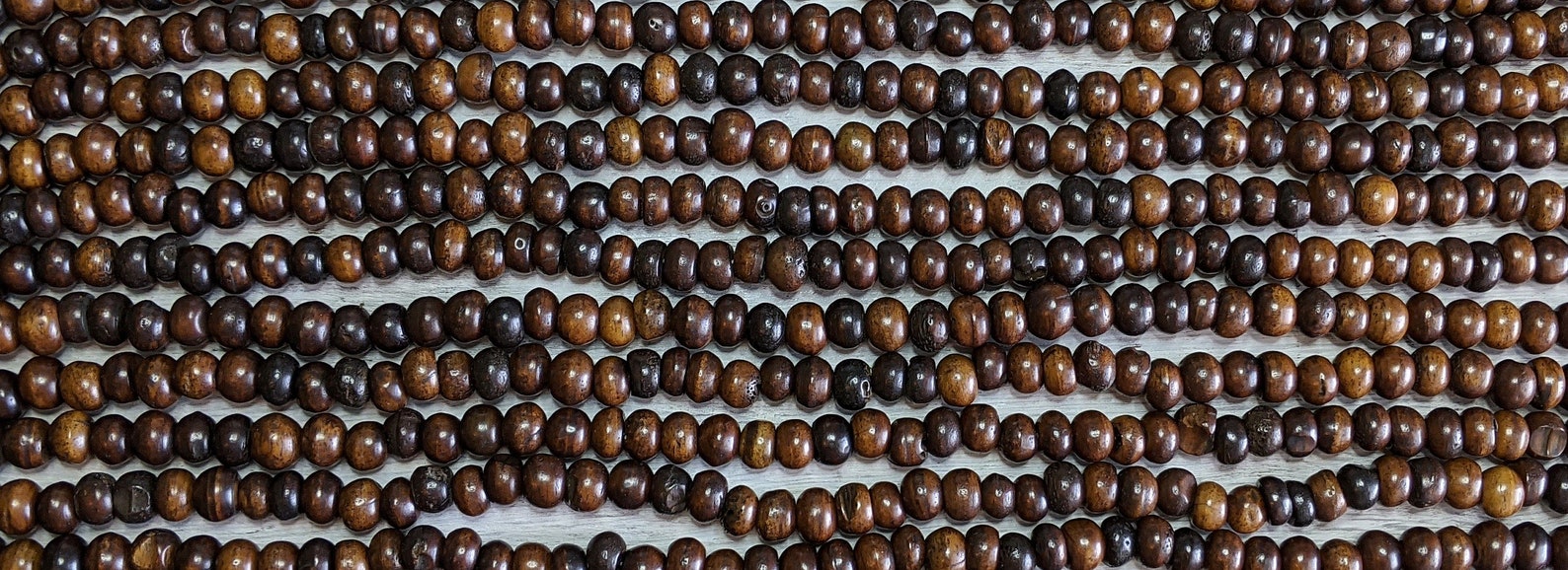 8x6mm Dark Brown Water Buffalo Bone Rondelle Beads 15 Inch | Etsy