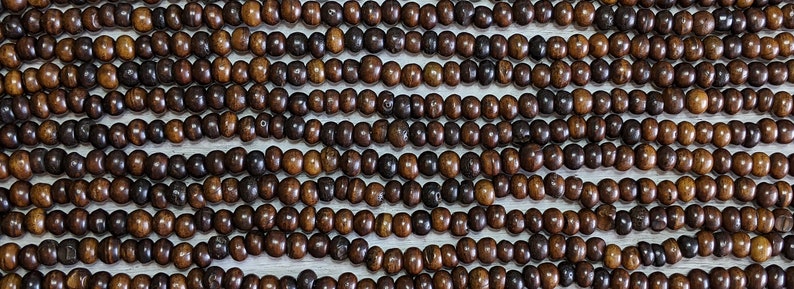 8x6mm Dark Brown Water Buffalo Bone Rondelle Beads 15 Inch - Etsy