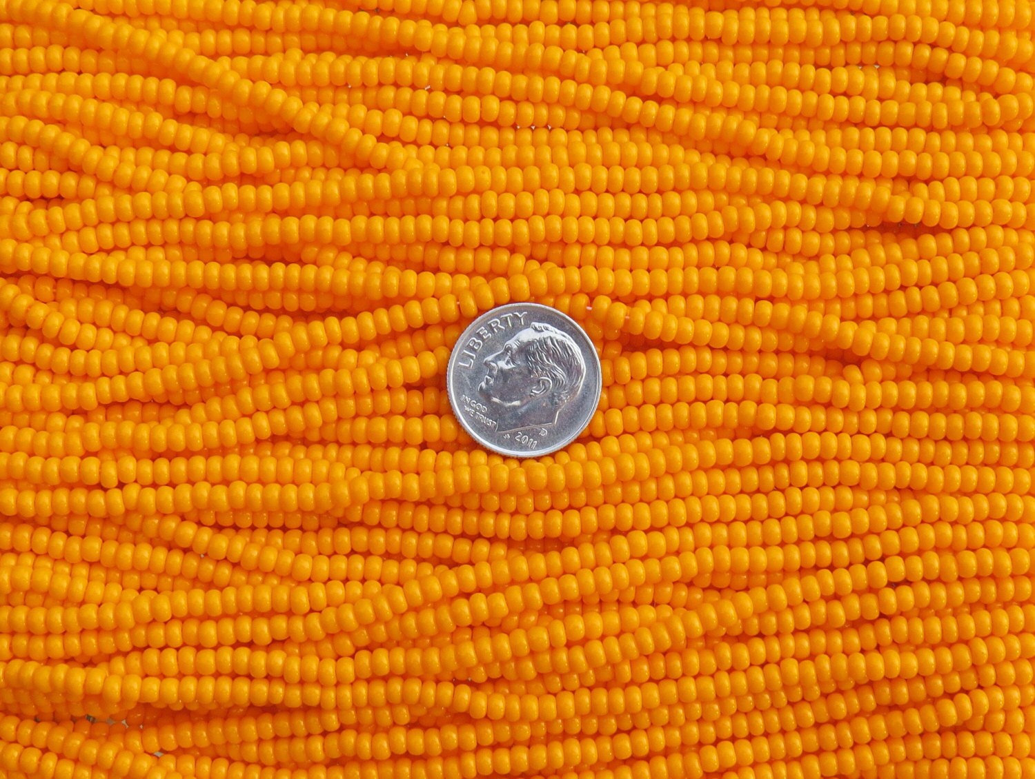 8/0 Opaque Light Orange Czech Glass Seed Bead Strand (CW21) - Etsy