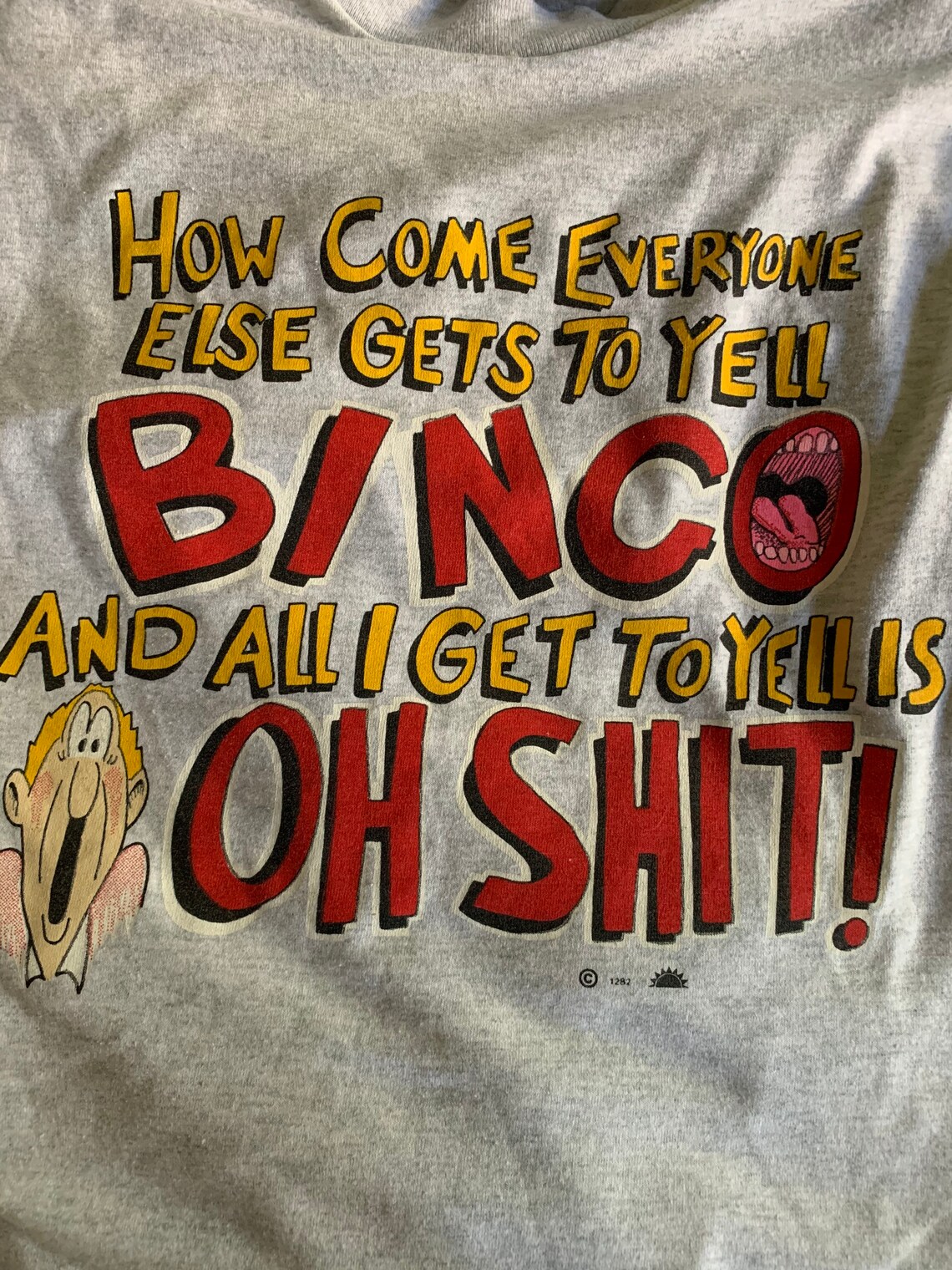 Vintage 90s Funny Creepy Screaming Bingo Mouth Tee - Etsy