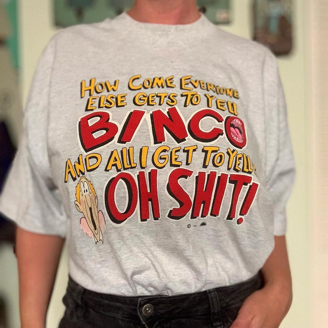 Vintage 90s Funny Creepy Screaming Bingo Mouth Tee - Etsy
