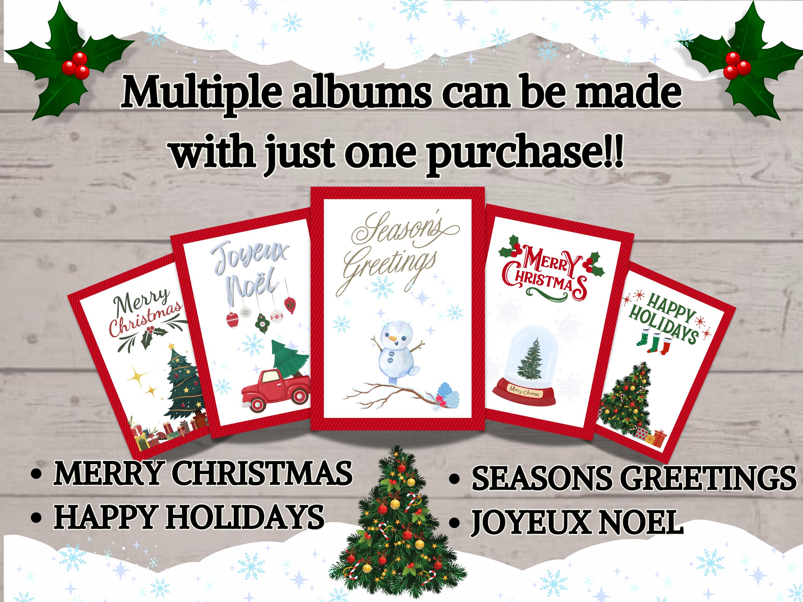 Printable Christmas Gift Card Book, Holiday Edition (digital Download ...