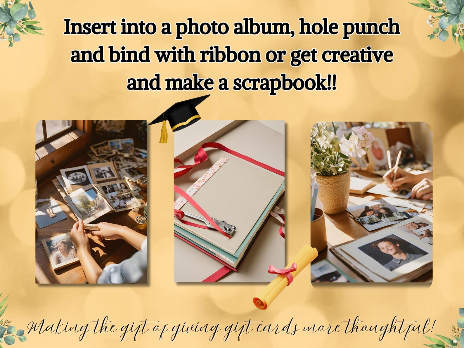 Printable Graduation Gift Card Book (digital Download) - Etsy