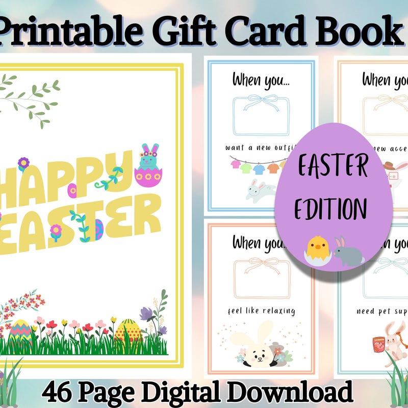 Printable Giftcard Easter - 60+ Gift Ideas for 2026