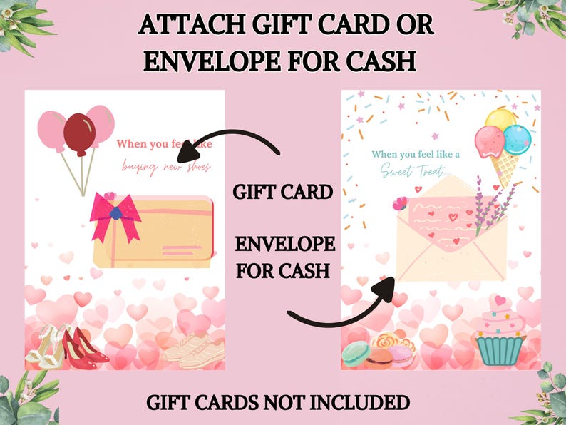 Printable Romantic Gift Card Book. A Unique Gift Idea for Valentines ...