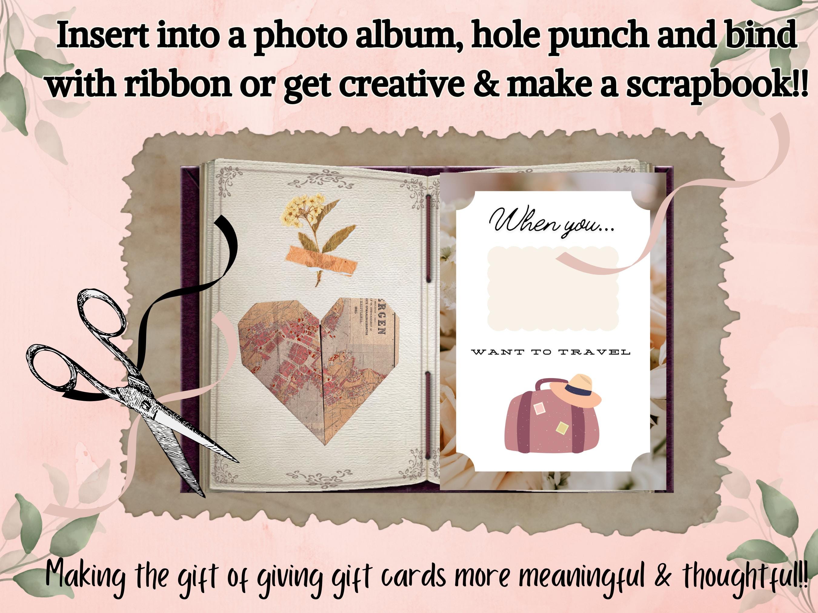 Wedding Gift Card Book: Printable Anniversary Keepsake (PDF) - Etsy