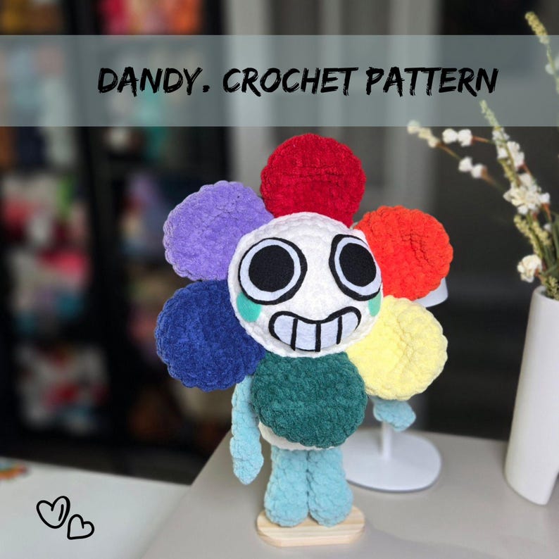 Dandy Flower, Dandys World Crochet Pattern, Low Sew - Etsy