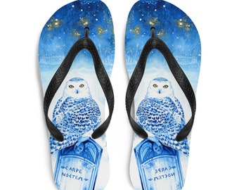 Pacific Waves Goodbye 3 Flip-flops Original Art Beach Flip - Etsy