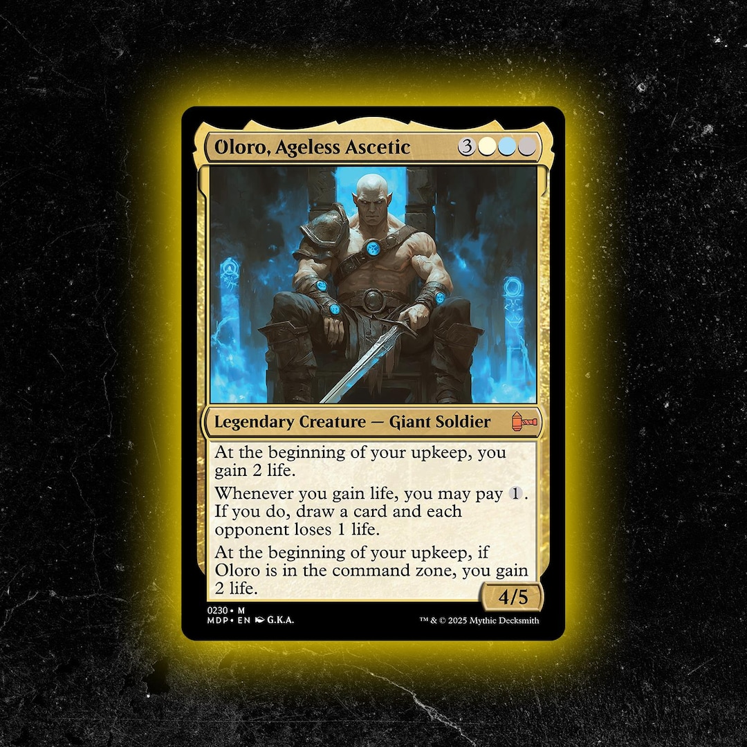 Oloro, Ageless Ascetic - Custom Proxy Commander Card - Etsy