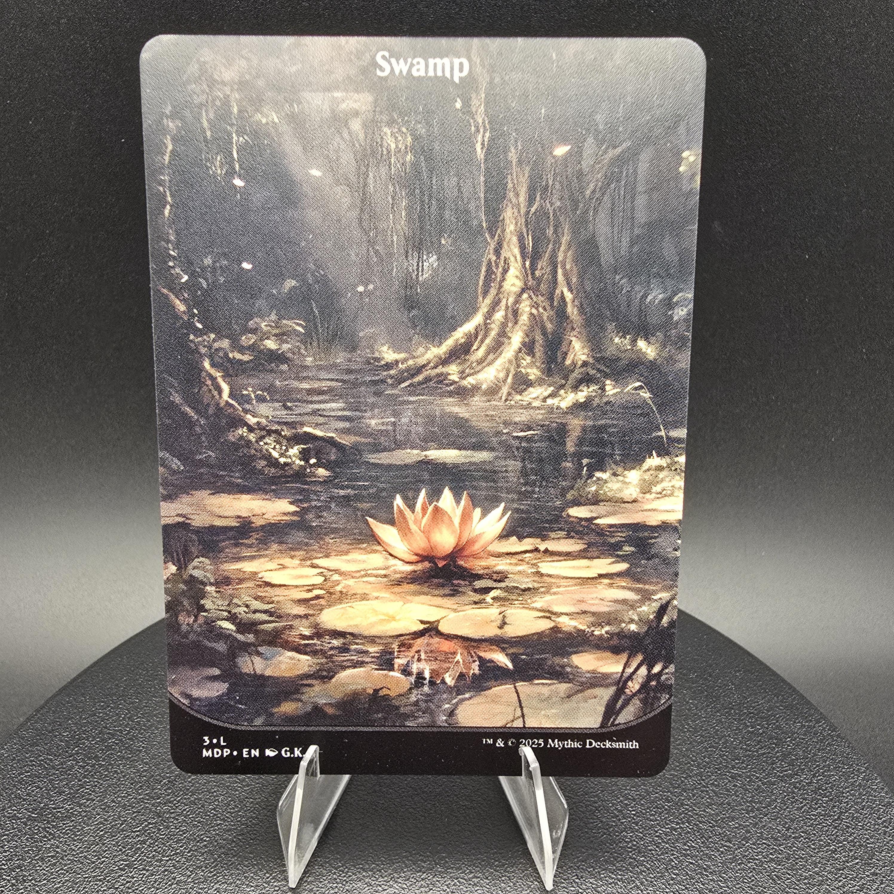 Swamp - Custom Full Art Basic Land for Card - Etsy