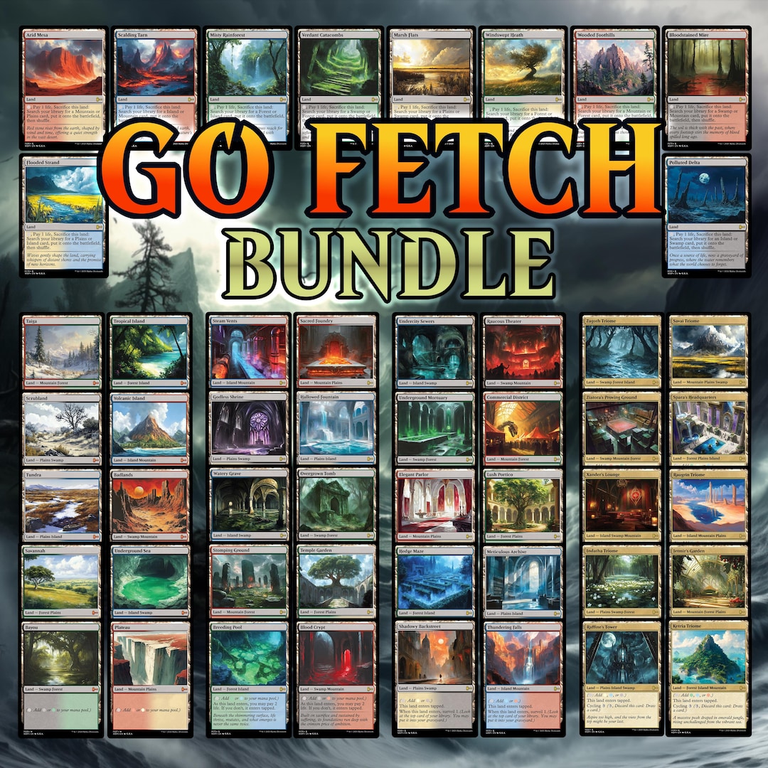 GO FETCH! Bundle (one of Each) - Custom Proxy Commander Card - Etsy