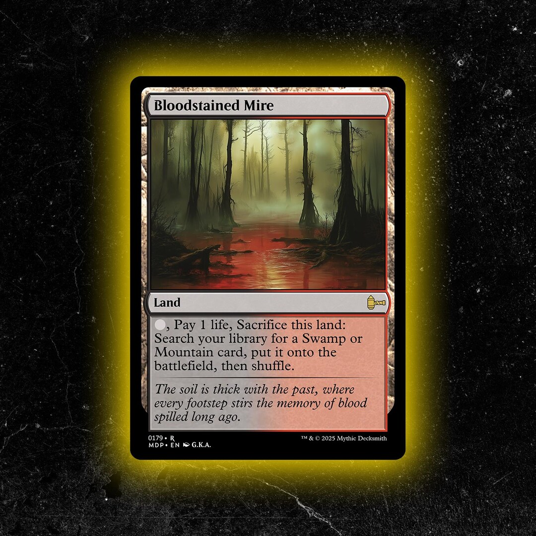 Bloodstained Mire - Custom Proxy Commander Card - Etsy