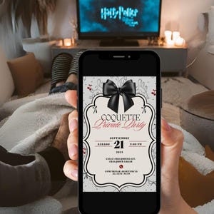 Plantilla Video Invitación Estilo Dark Coquette Editable Canva ...