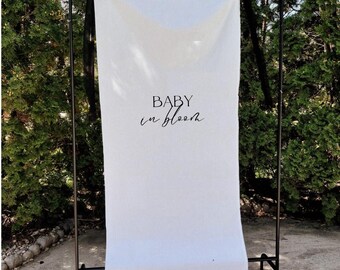 Custom Linen Sign - Baby Shower Banner - Linen Baby Shower Sign - Baby ...