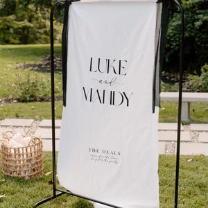 Linen Wedding Welcome Sign - Etsy