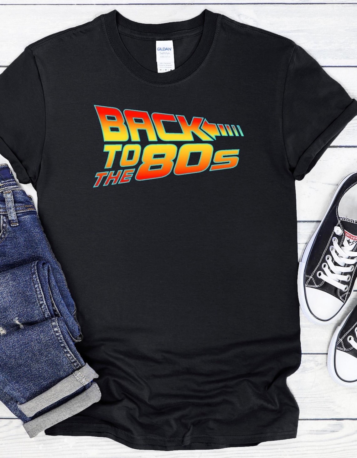 80s Retro T-shirt: Back to the Future Inspired Design - Etsy