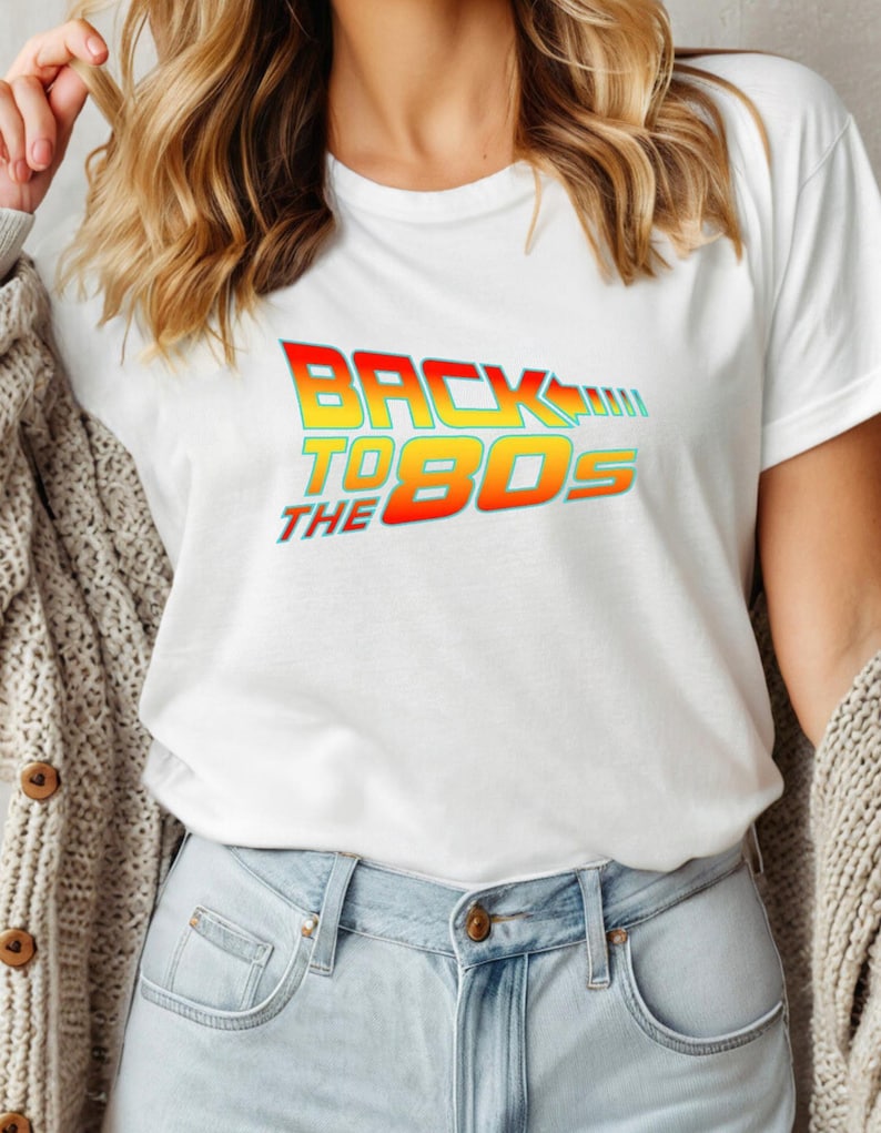 80s Retro T-shirt: Back to the Future Inspired Design - Etsy