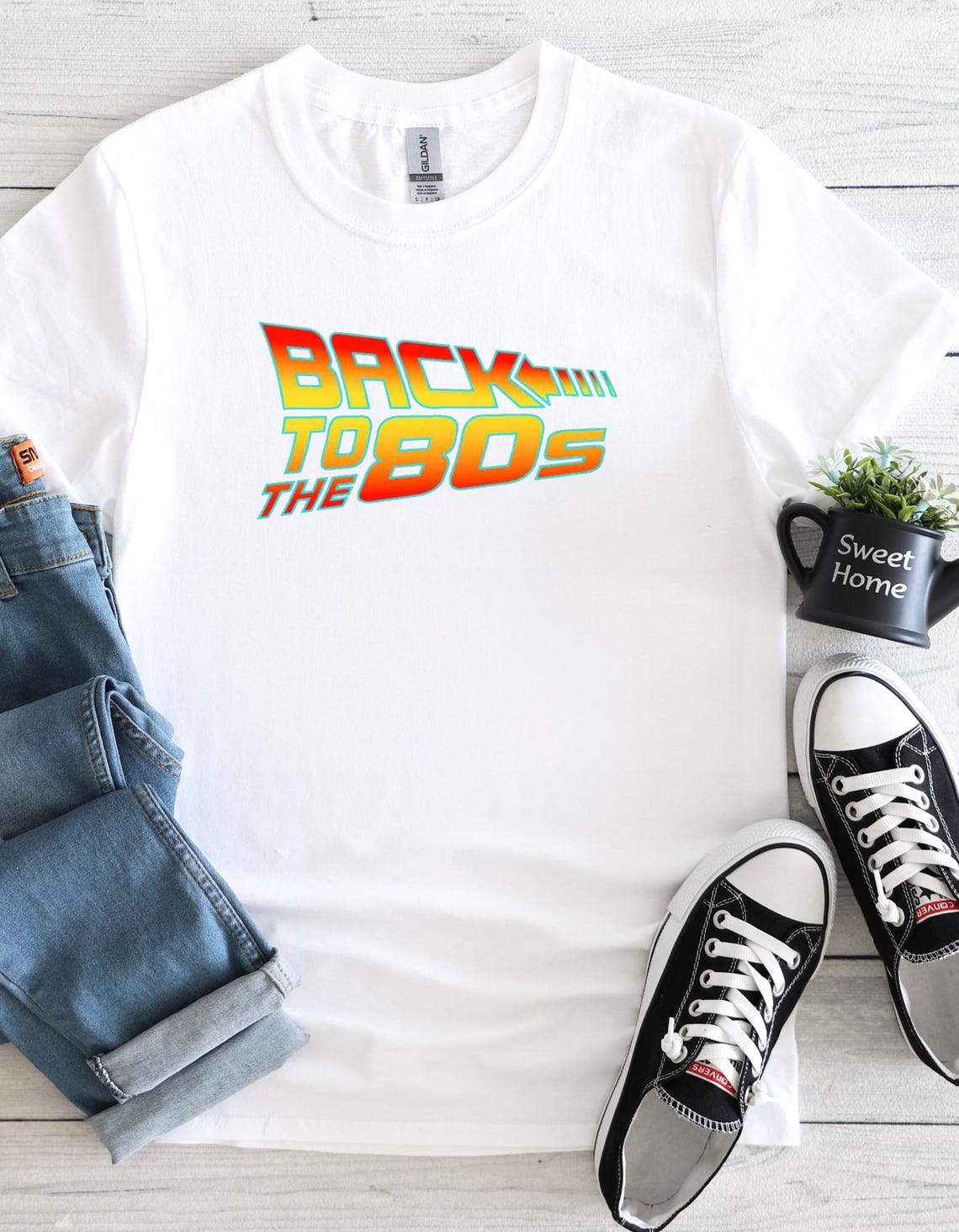 80s Retro T-shirt: Back to the Future Inspired Design - Etsy