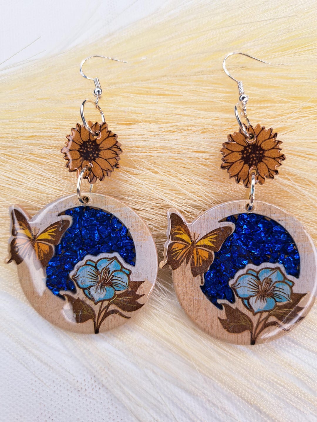 Blue Glass Butterfly - Etsy