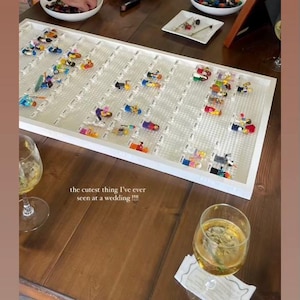 LEGO Minifigure Wedding Guestbook (up to 70 Guests) Includes ...