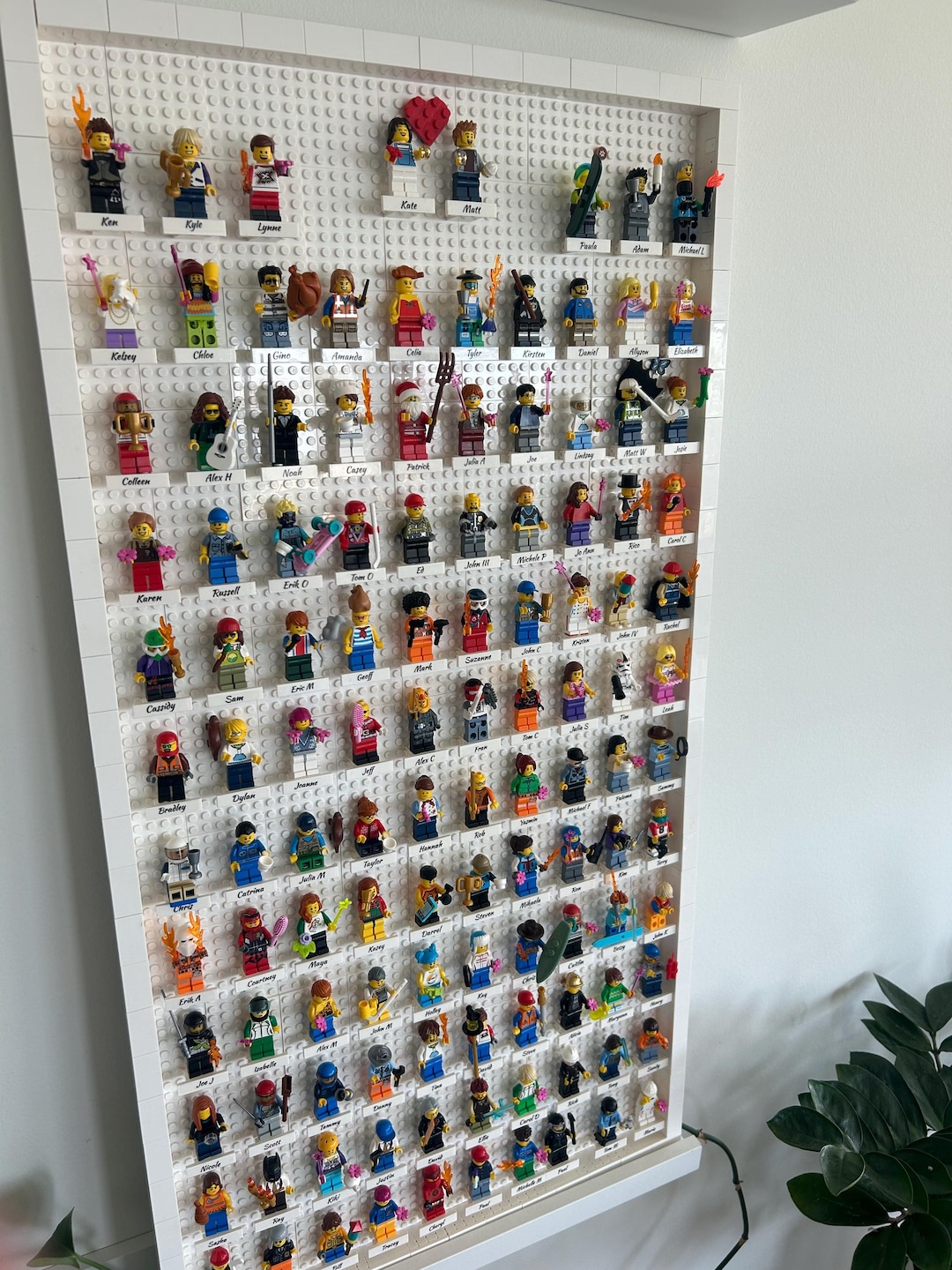 LEGO Brick Wedding Guestbook for 100-120 Personalized Minifigures and ...