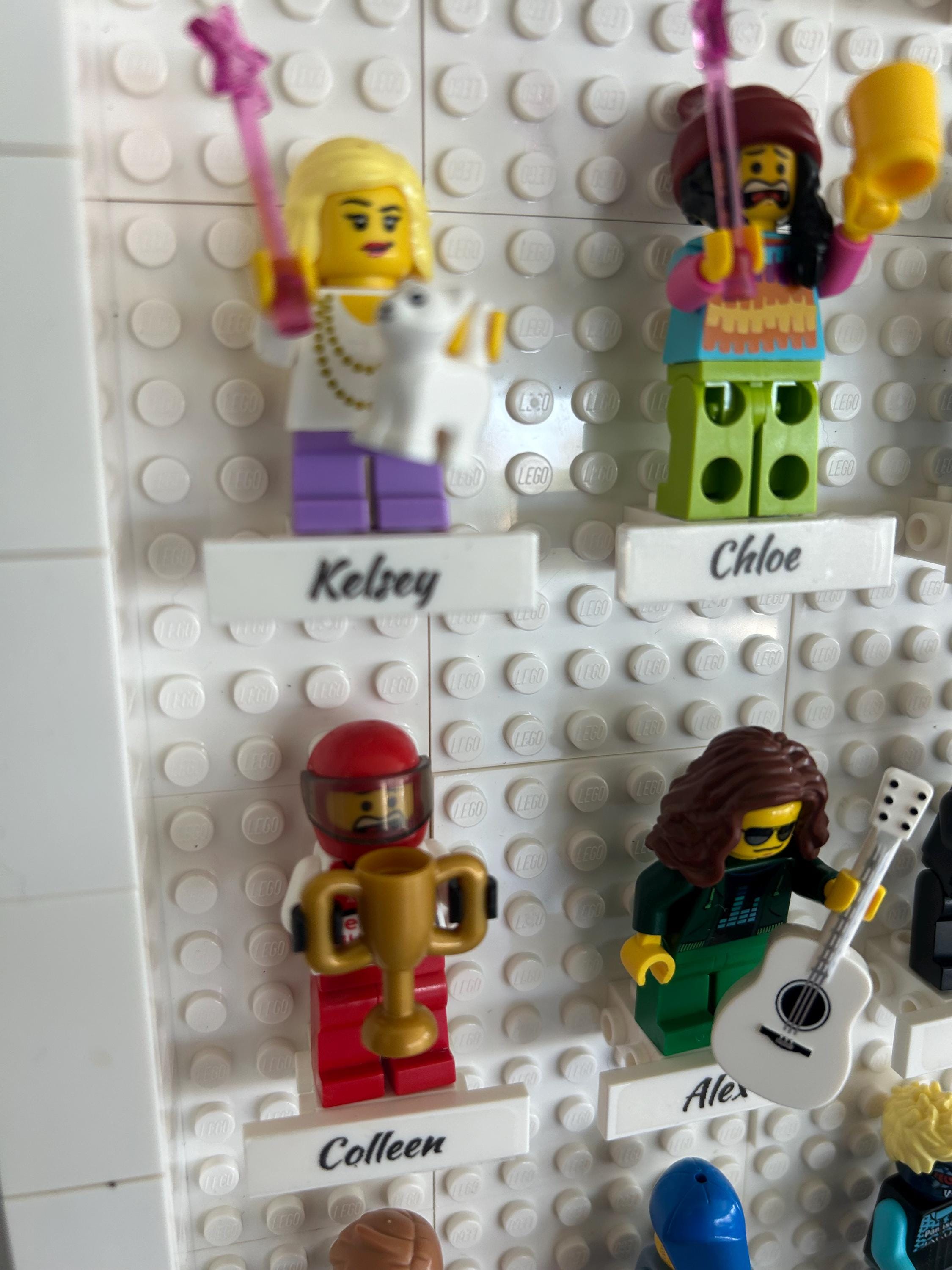 Wedding Guestbook Made of LEGO Bricks! Personalized LEGO Minifigures ...
