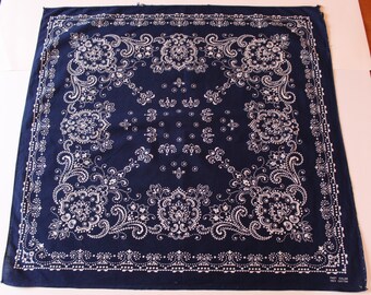 Blue white bandana | Etsy