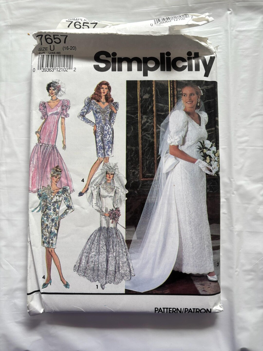 Vintage Sewing Pattern Simplicity 7657 Petite Brides and Bridesmaids ...
