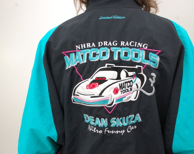 Vintage DRAG RACING Jacket Dean Skuza Nitro Funny Car 1980's USA - Etsy
