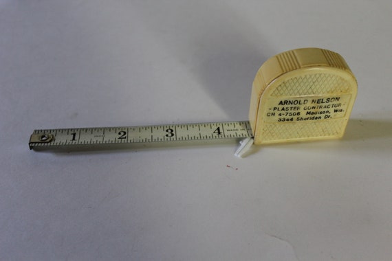 On Sale Vintage Tape Measure Advertising Metal 6 Feet 1940s or 50s Etsy UK