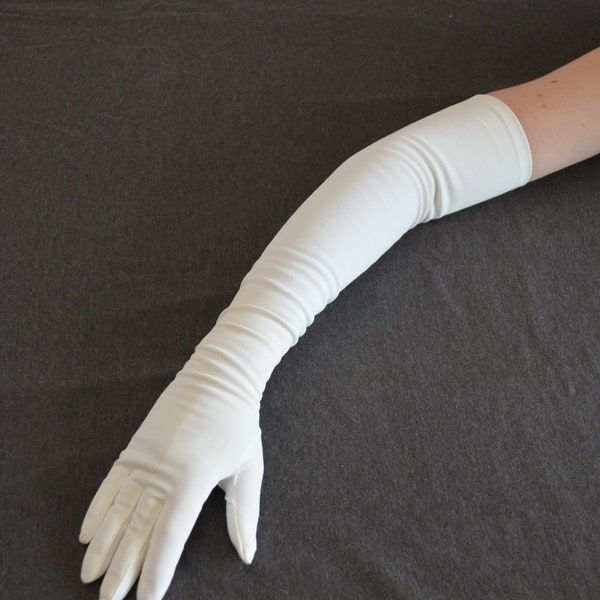 White Opera Gloves - Etsy