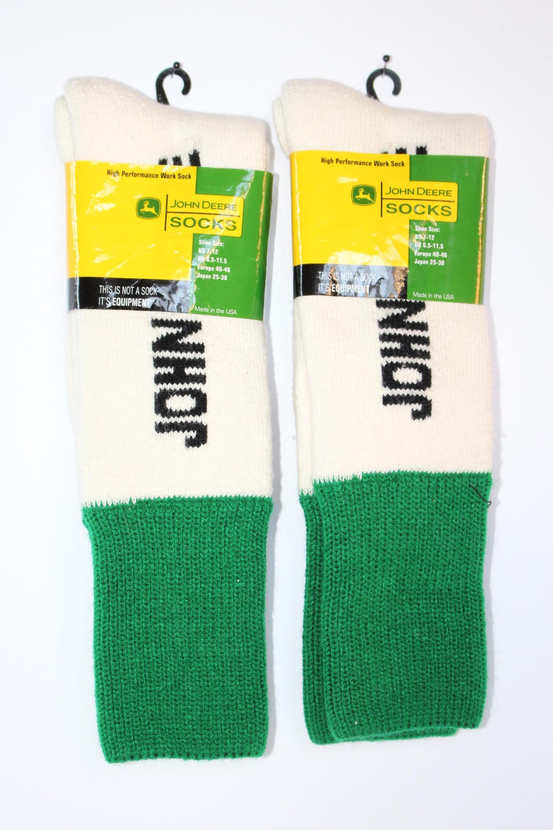 Vintage John Deere Socks | Heavy High-performance Work Socks | Warm ...