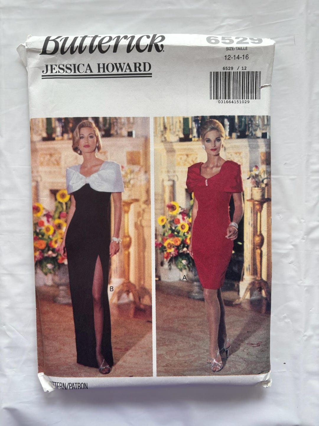 Vintage 1992 Butterick 6529 Evening Dress Sewing Pattern (size 12-16 ...