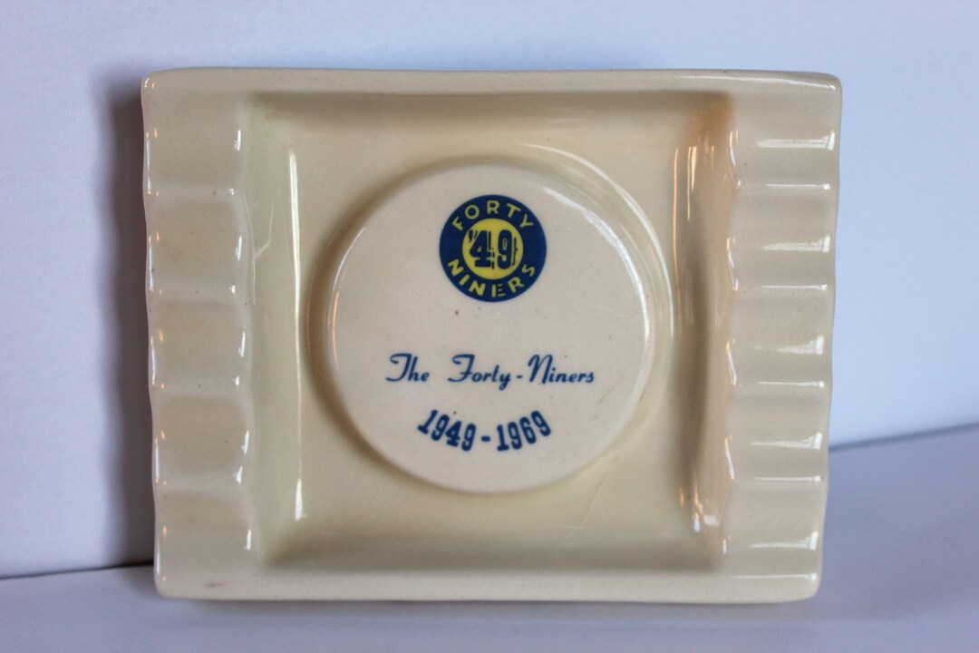 Vintage Forty Niners Ashtray Souvenir of San Francisco 49ers 20th ...