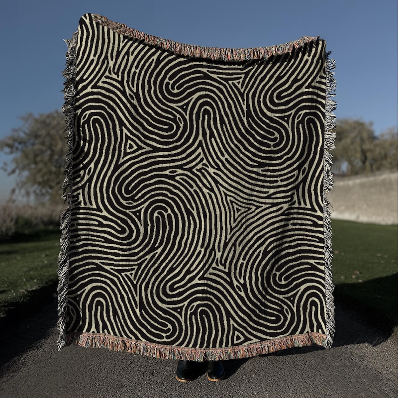 Woven Blanket Psychedelic - Etsy