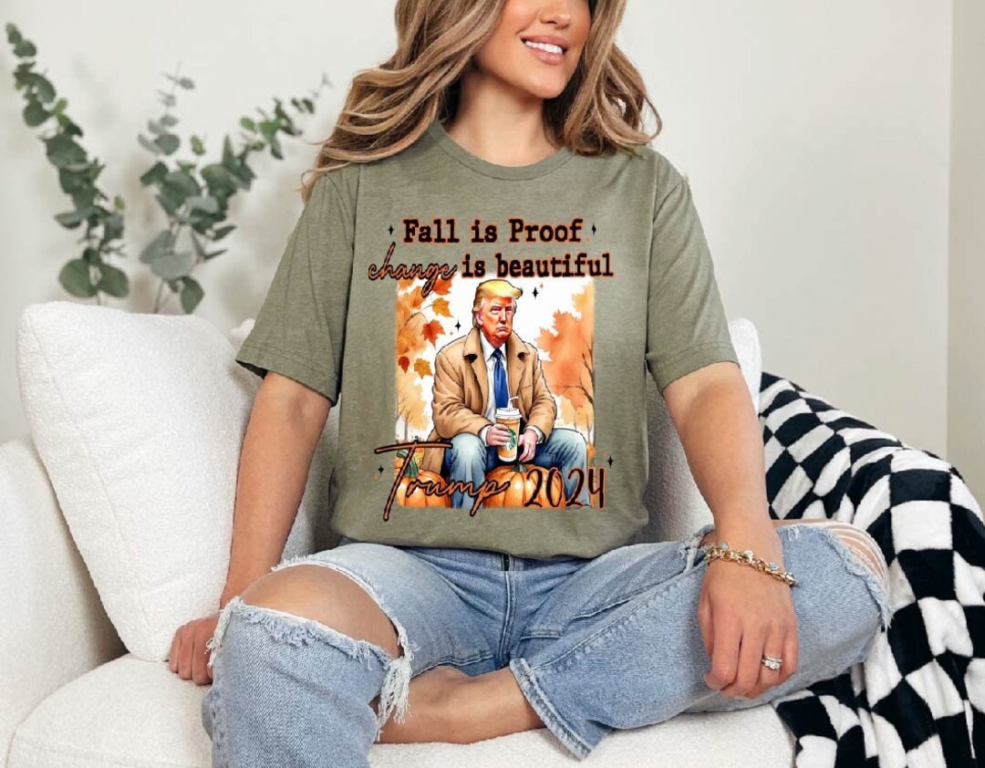 Trump Fall Shirt,change in Fall Shirt,trump 2024,thankful Shirt ...