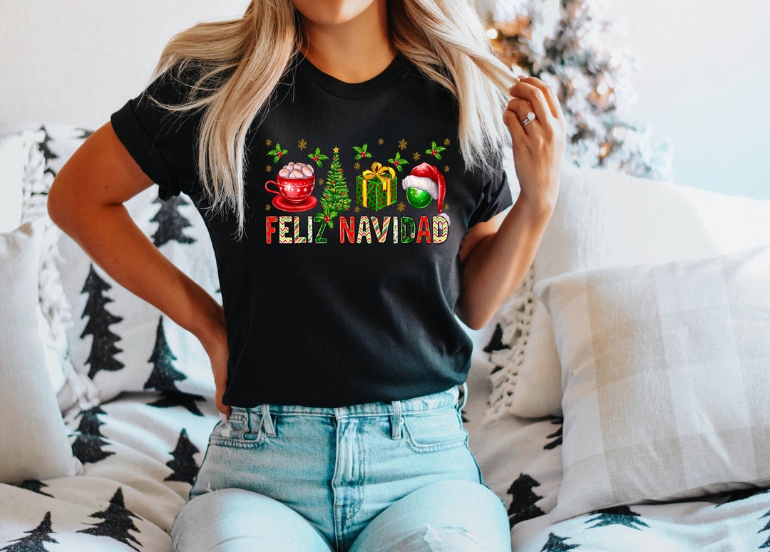 Feliz Navidad Shirt,merry Christmas Shirt,christmas Shirt,pan Dulce ...