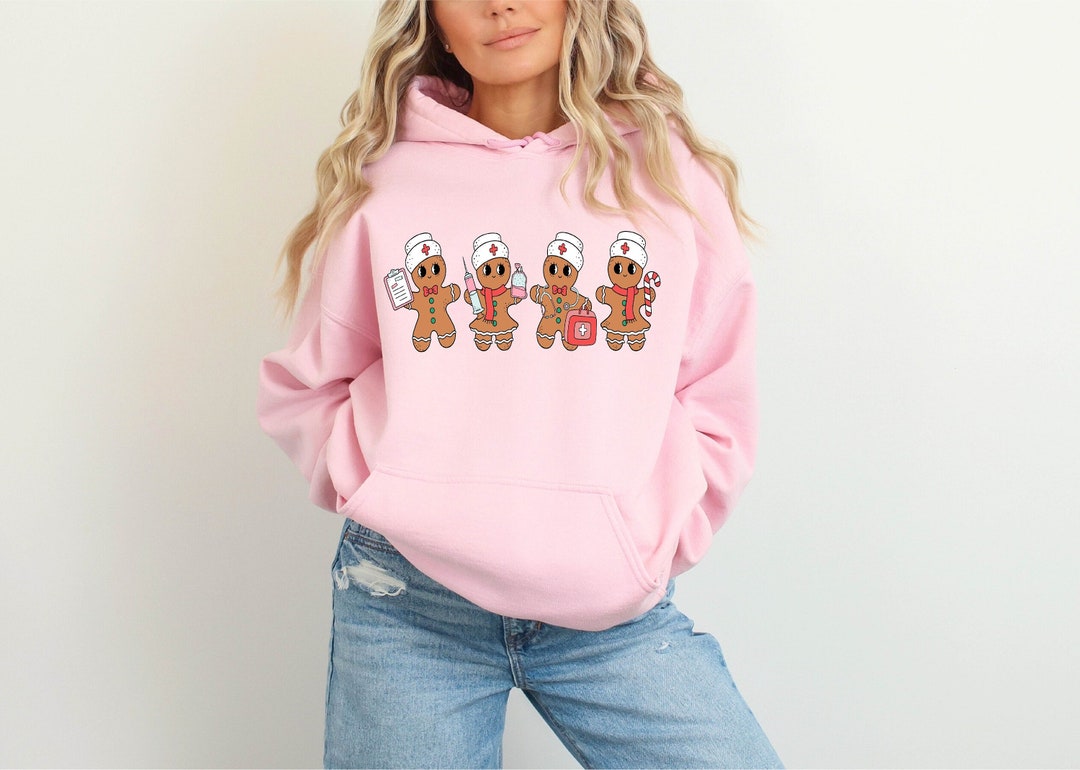 Gingerbread Nurse Sweatshirt,funny Nurse Shirt,christmas Nurse Shirt ...