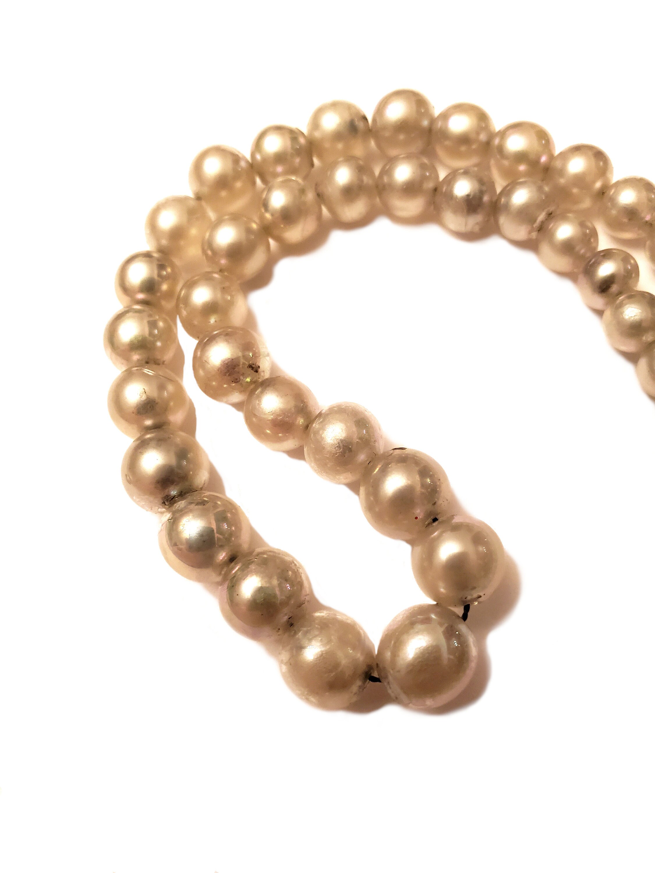 Victorian Fish Scale Pearls, French Glass Pearls, Museum Piece, RARE ...