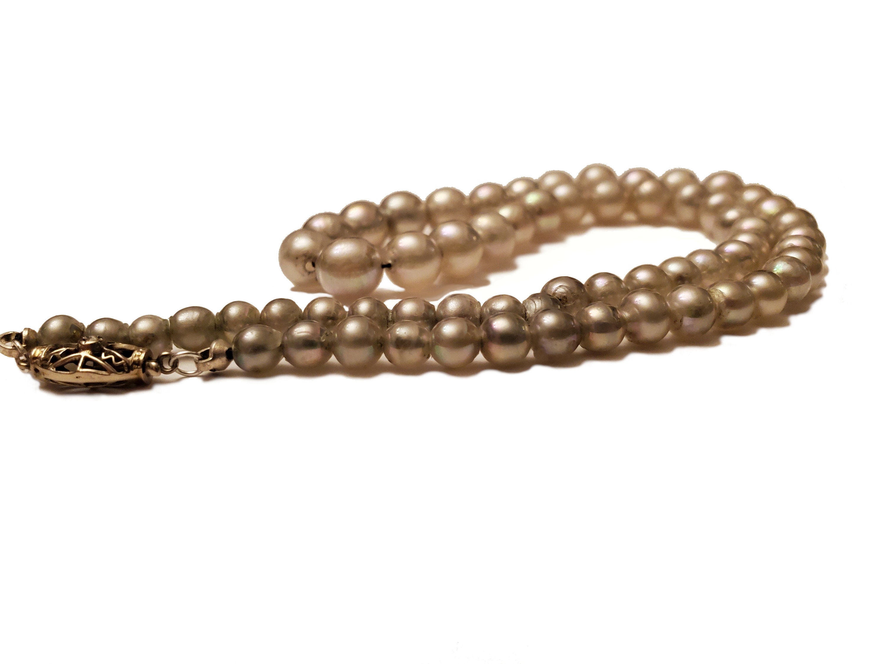 Victorian Fish Scale Pearls, French Glass Pearls, Museum Piece, RARE ...